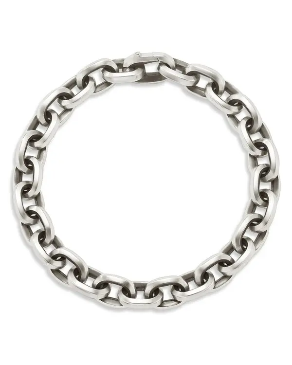 David Yurman Sterling Deco Chain Link Bracelet - Silver