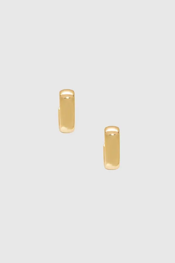 ANINE BING Chunky Hoop Earrings In -plated Brass