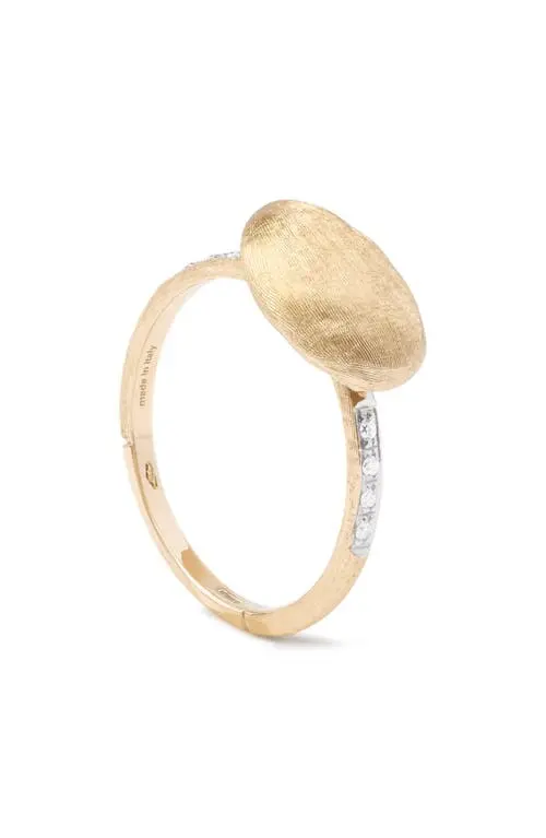 Marco Bicego Siviglia Horizontal Diamond Ring - 18k Yellow Gold