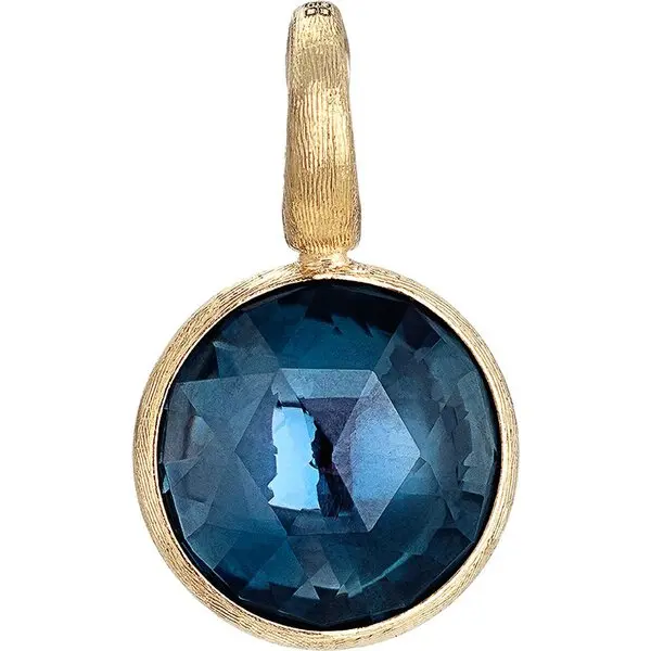 Marco Bicego Jaipur London Blue Topaz Pendant - Gold/blue