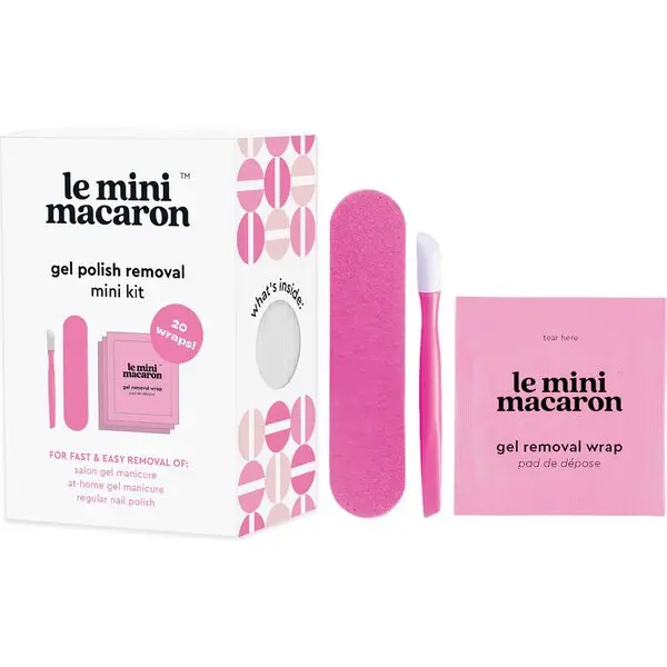 LE MINI MACARON Mini Gel Nail Polish Removal Set - No Color