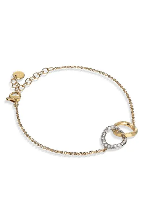 Marco Bicego Delicati Diamond Link Bracelet - Yellow Gold