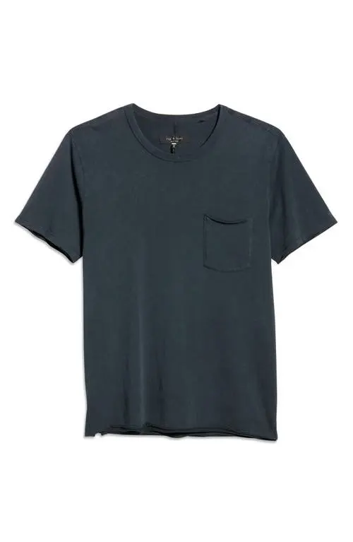 Rag & Bone Miles Organic Cotton Pocket T-shirt - Darkgrey