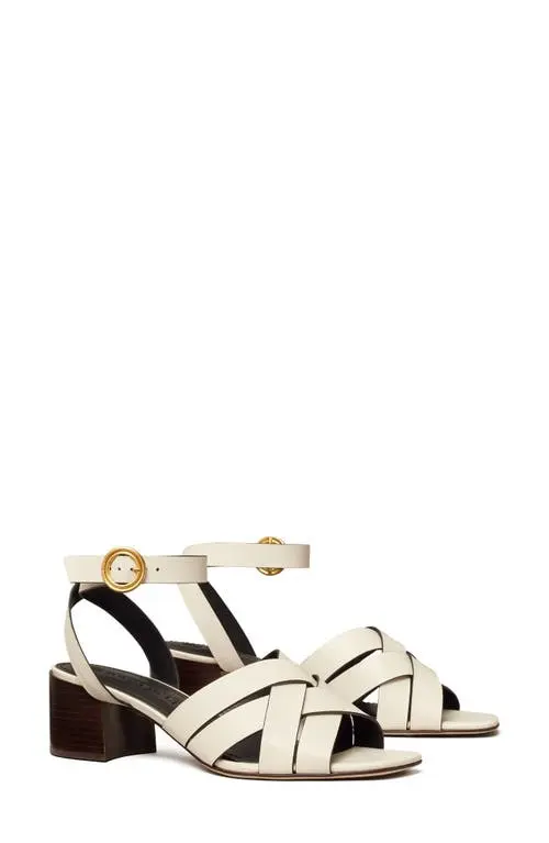 Tory Burch City Heel Ankle Strap Sandal