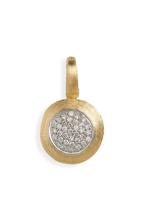 Marco Bicego Jaipur 18k Yellow Gold Pavé Diamond Pendant - Yellow-white