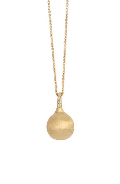 Marco Bicego Africa Boule & Diamond Pendant Necklace - 18k Yellow Gold