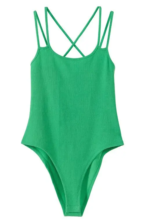 GREY LAB Two-strap Bodysuit - Green