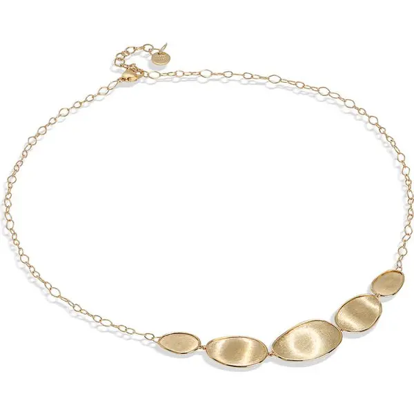 Marco Bicego Lunaria Graduated Necklace - Yellow Gold