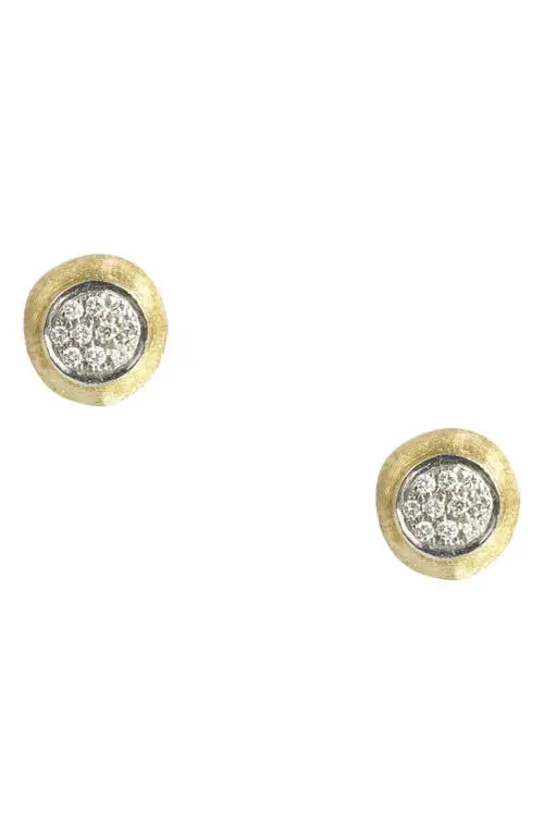 Marco Bicego Jaipur Diamond Stud Earrings - Yellow Gold
