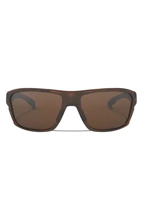 Oakley Split Shot 64mm Polarized Rectangle Sunglasses - Brown