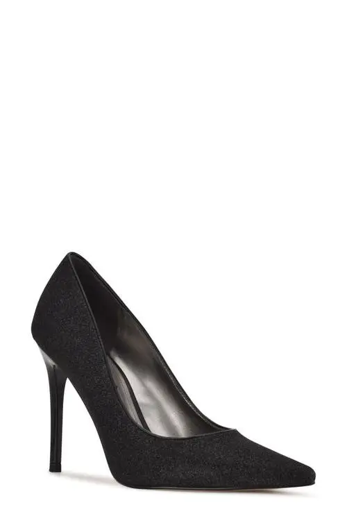 Nine West Pointed-toe Pump - Black Glitter