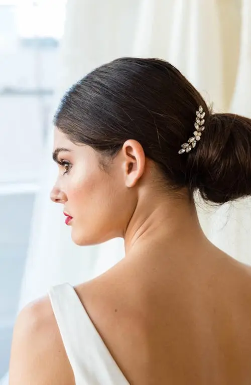 Brides & Hairpins Amber Comb - Silver