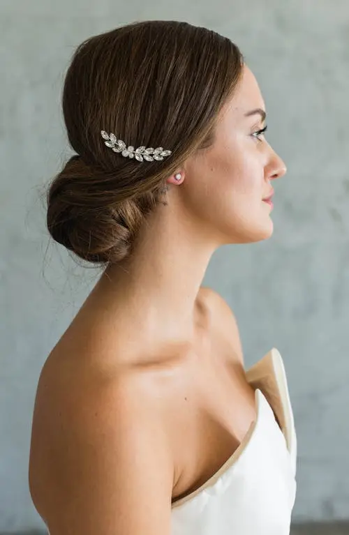 Brides & Hairpins Amber Comb - Silver