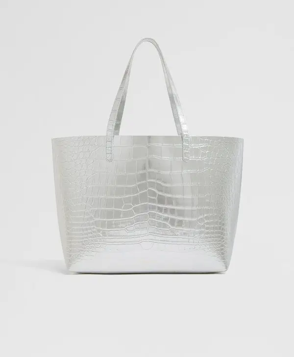 MANSUR GAVRIEL Large Tote - Metallic Croc
