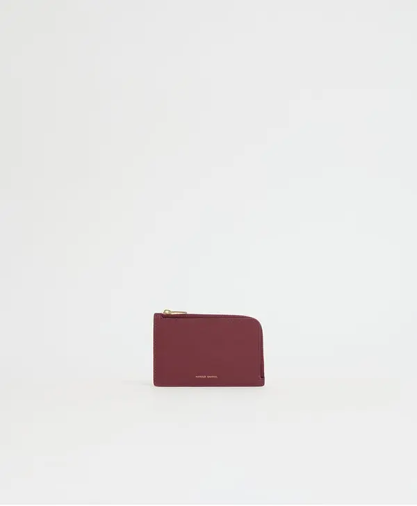MANSUR GAVRIEL Zip Card Holder - Oxblood
