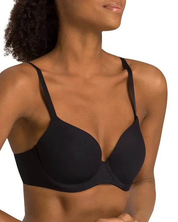 Hanro Cotton Sensation T-shirt Bra - Black