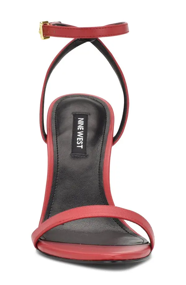 Nine West Reina Ankle Strap Sandal - Medium Red
