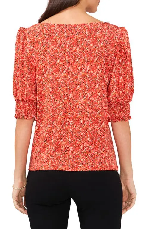 Chaus Floral Knit Top