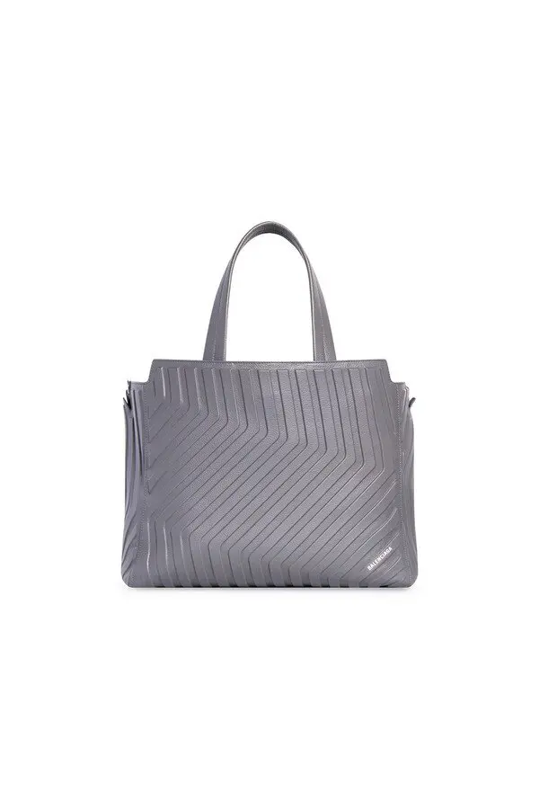 Balenciaga Car Medium East-West Tote Bag In Dark - Grey | Editorialist