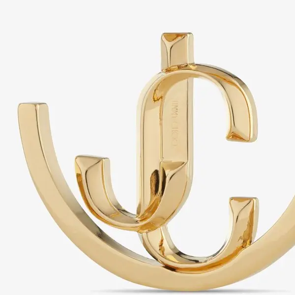 JIMMY CHOO Jc Monogram Hoop Earrings - Silver