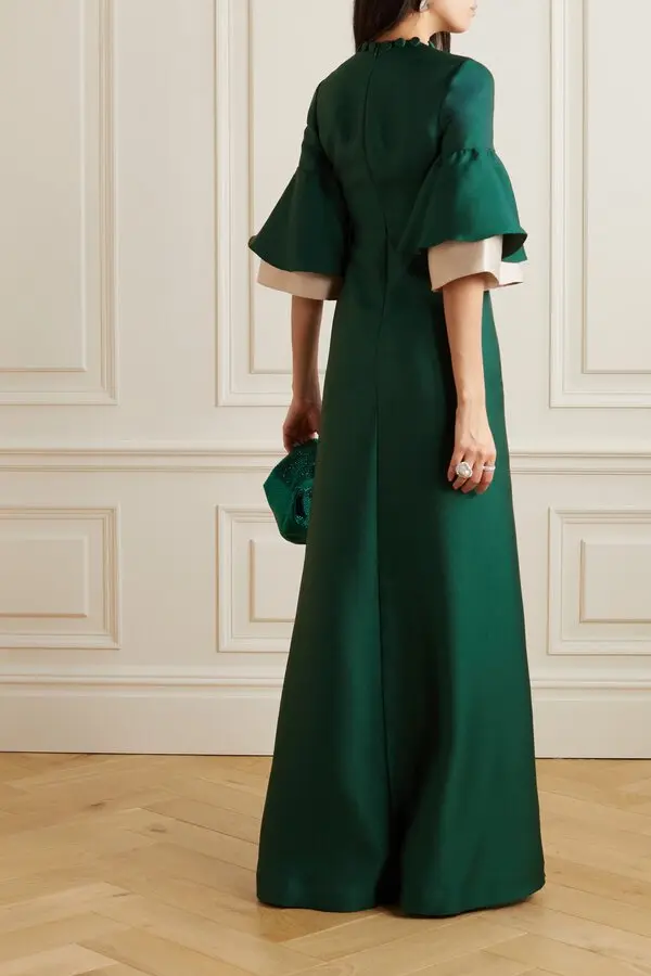 off the shoulder evening dresses Red Off The Shoulder Long Sleeves Sheath With High Slit Formal Dresses –  clover sew main image 1