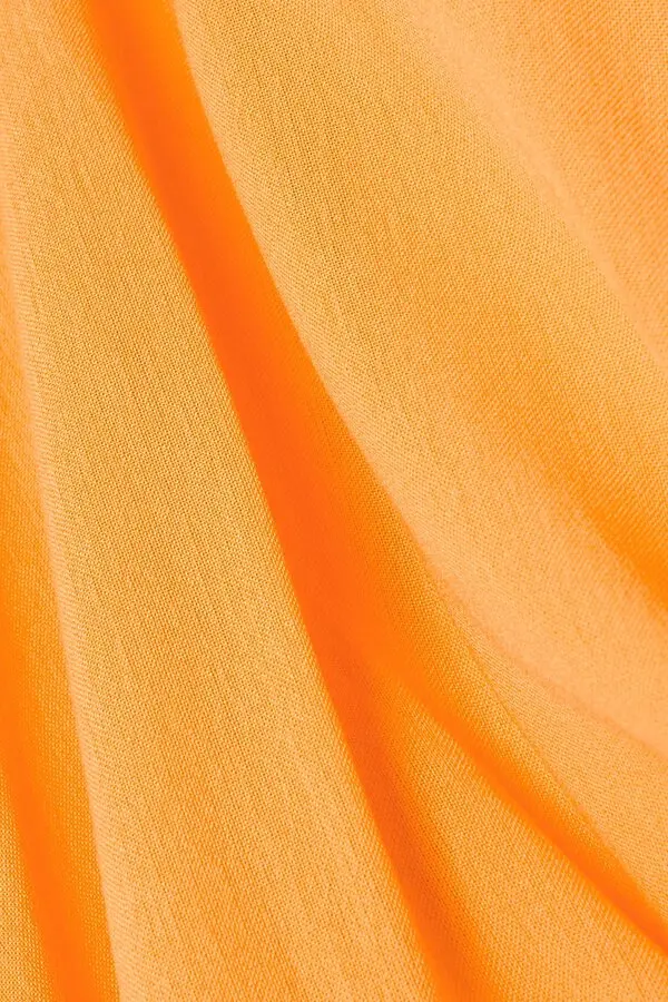Jacquemus Bahia Draped Knotted Voile Mini Dress