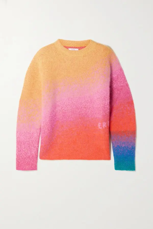 ERL Ombré Jacquard-knit Sweater