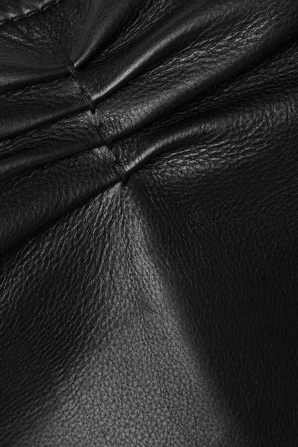 Khaite Blanche Strapless Leather Top