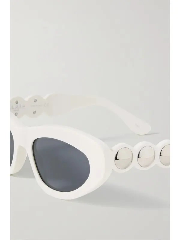 Alaïa - Cat-Eye Acetate Sunglasses
