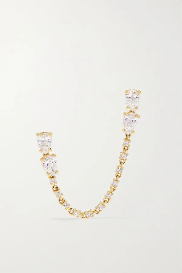ANITA KO Daphne 18-karat Diamond Single Earring - Gold