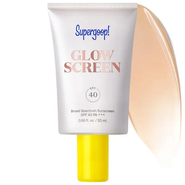 SUPERGOOP Mini Glowscreen Sunscreen Spf 40 With Hyaluronic Acid + Niacinamide .68 Oz / 20 Ml - Sunrise