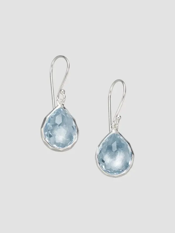 Ippolita Rock Candy Sterling & Blue Topaz Teardrop Earrings - Silver