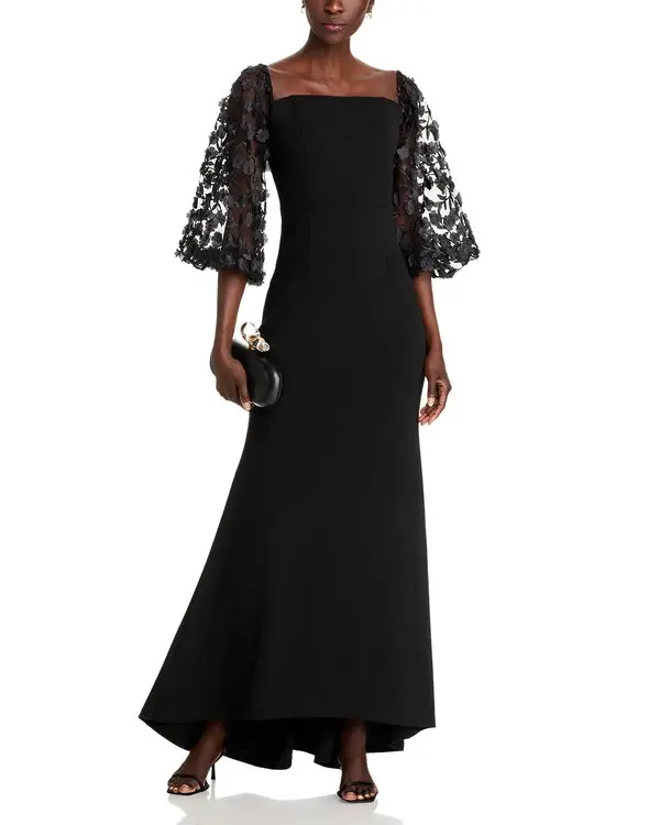 Eliza J Floral Embellished Gown