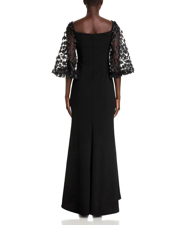 Eliza J Floral Embellished Gown