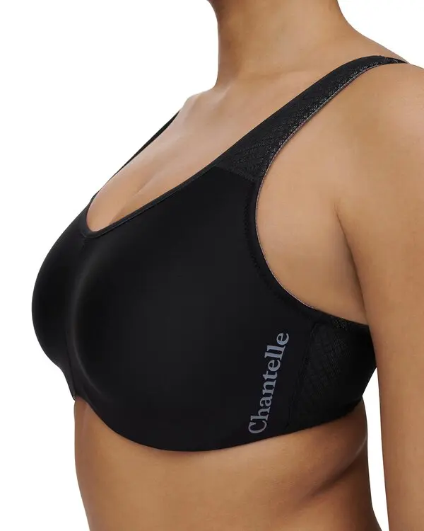 Chantelle High Impact Sports Bra - Black/grey