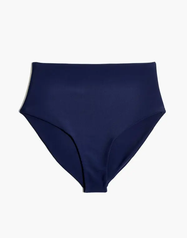 Madewell Jade Swim® Bound High-waist Bikini Bottom - Navy