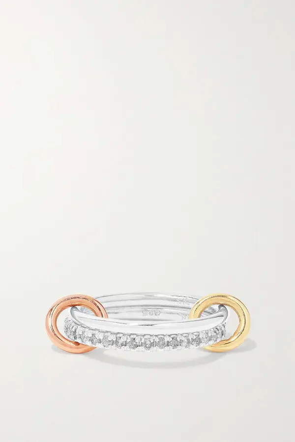 SPINELLI KILCOLLIN Marigold Sterling And Gold Diamond Rings - Silver