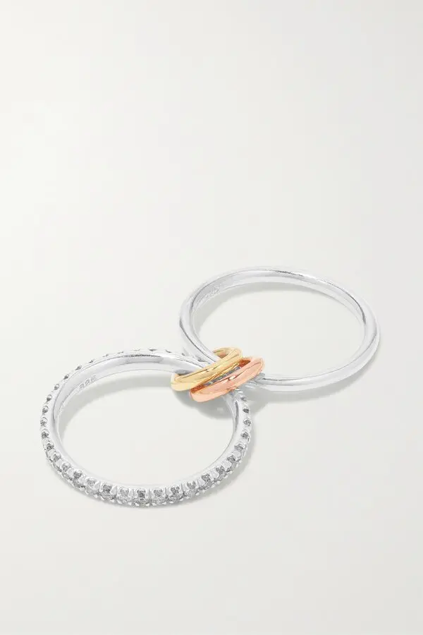SPINELLI KILCOLLIN Marigold Sterling And Gold Diamond Rings - Silver