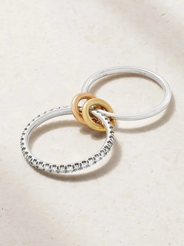 SPINELLI KILCOLLIN Marigold Sterling And Gold Diamond Rings - Silver