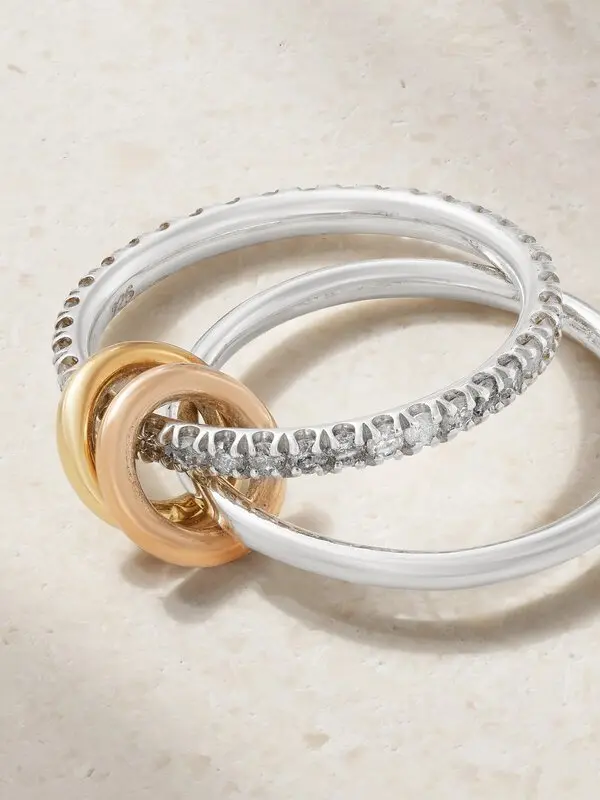 SPINELLI KILCOLLIN Marigold Sterling And Gold Diamond Rings - Silver