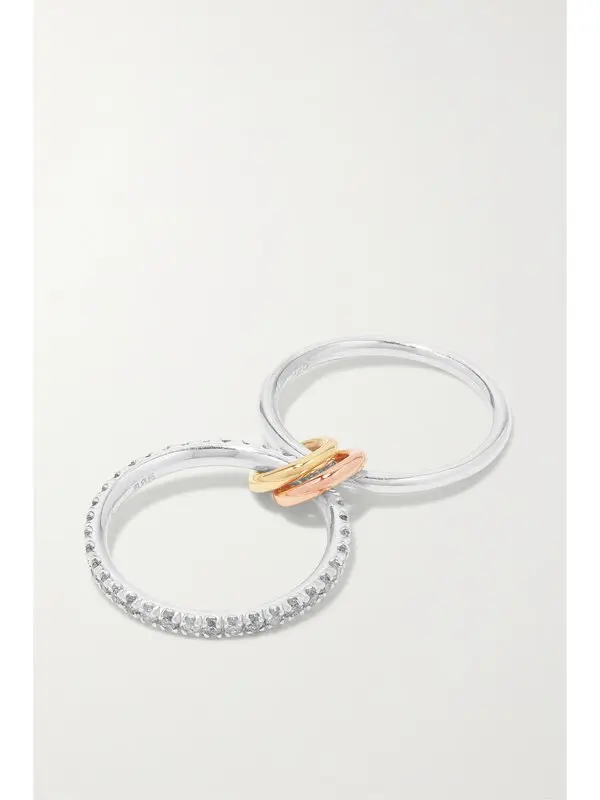 SPINELLI KILCOLLIN Marigold Sterling And Gold Diamond Rings - Silver