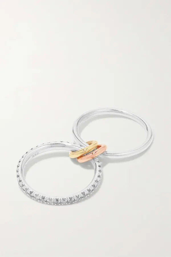 SPINELLI KILCOLLIN Marigold Sterling And Gold Diamond Rings - Silver
