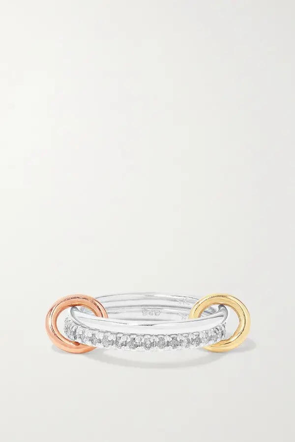 SPINELLI KILCOLLIN Marigold Sterling And Gold Diamond Rings - Silver