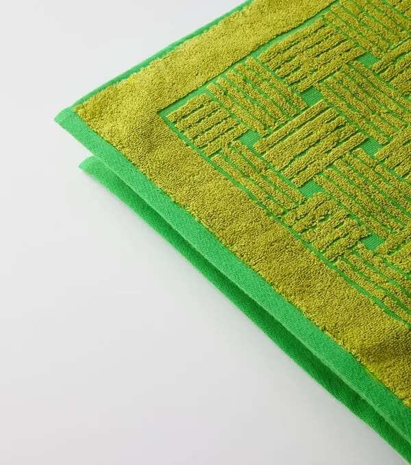 Bottega Veneta Intreccio-pattern Cotton Towel
