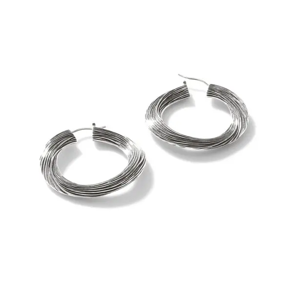 John Hardy Bamboo Hoop Earrings