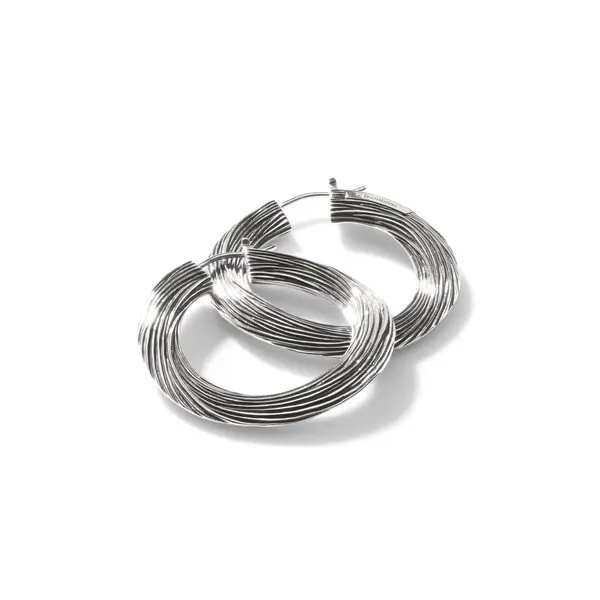 John Hardy Bamboo Hoop Earrings