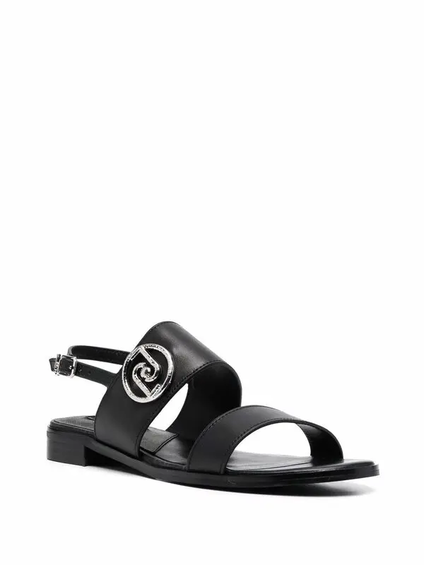 Liu Jo Erin Logo-plaque Slingback Sandals