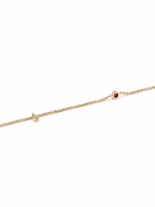 WE BY WHITEBIRD 18kt Yellow Diamond And Ruby Bracelet