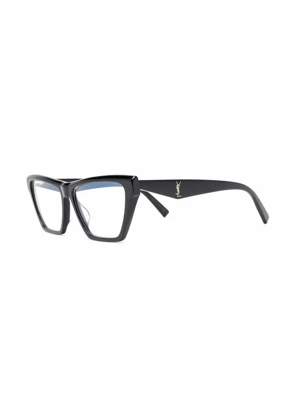 Saint Laurent Logo Square Frame Glasses