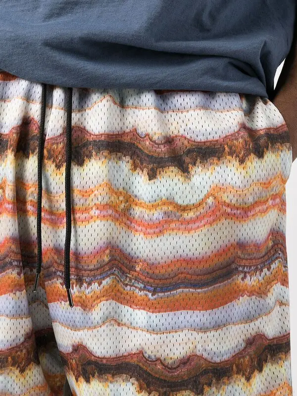 John Elliott Tie-dye Drawstring Shorts - Orange